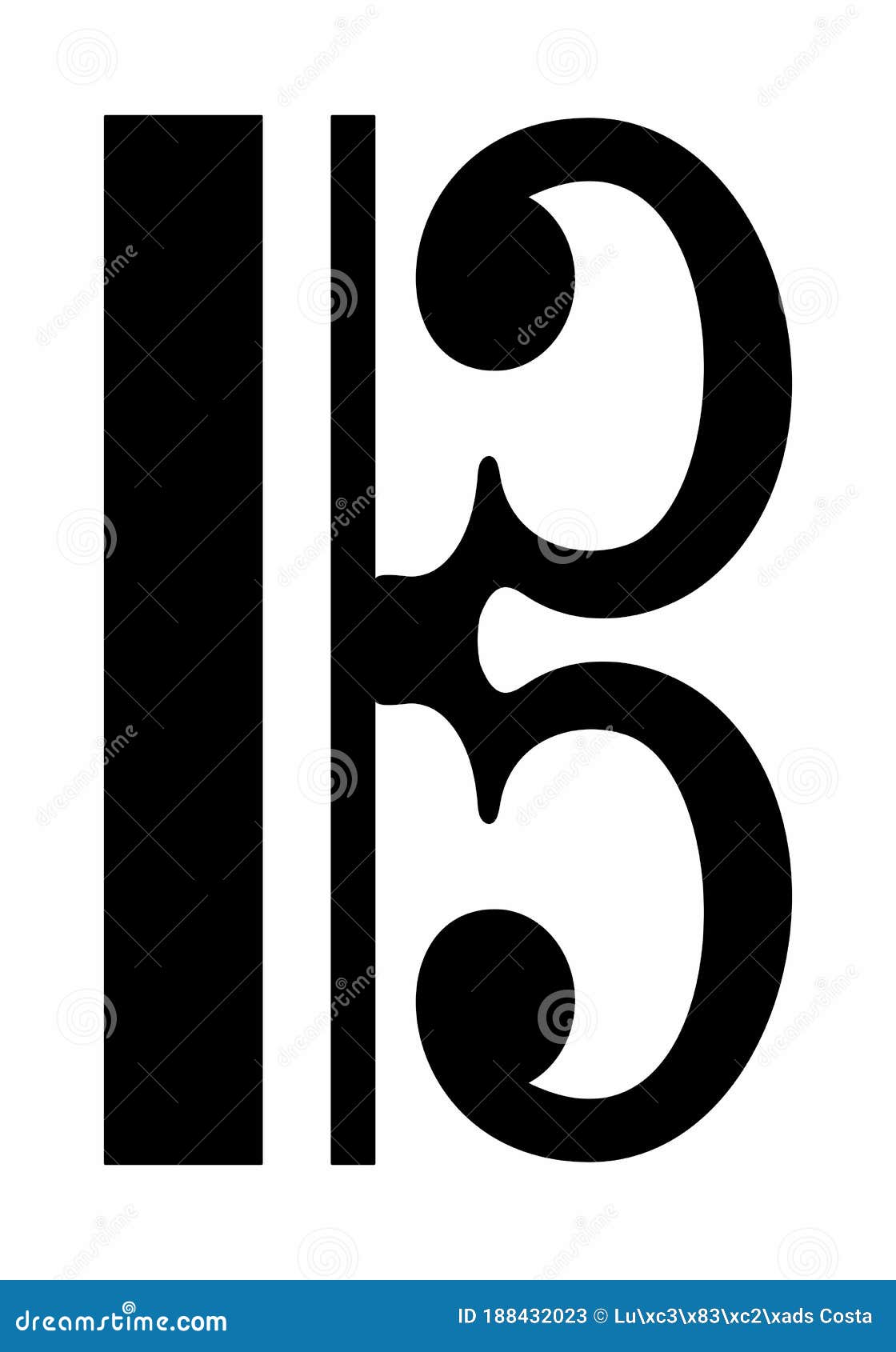 C Clef icon stock illustration. Illustration of symbol - 188432023