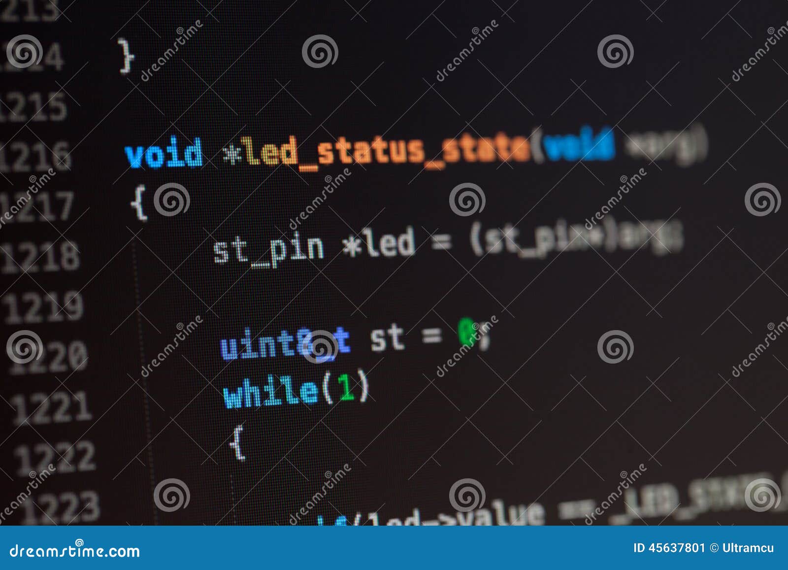 C Computer Language Source Code Stock Image Image Of Linux Python 45637801 1204