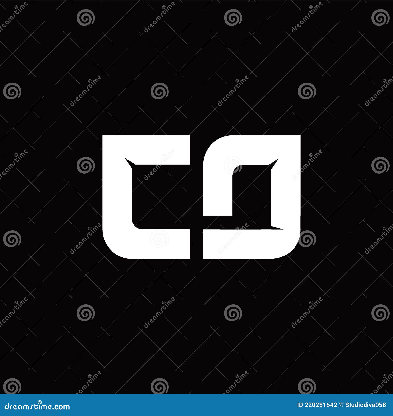 C D Letter Monogram Style Initial Logo Template Stock Photo - Image of ...