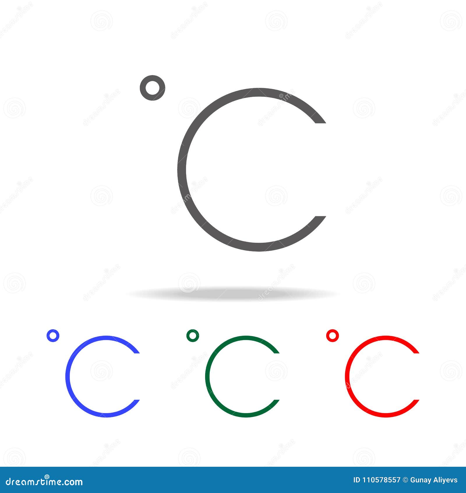 C Degree Icon. Elements in Multi Colored Icons for Mobile Concept and ...