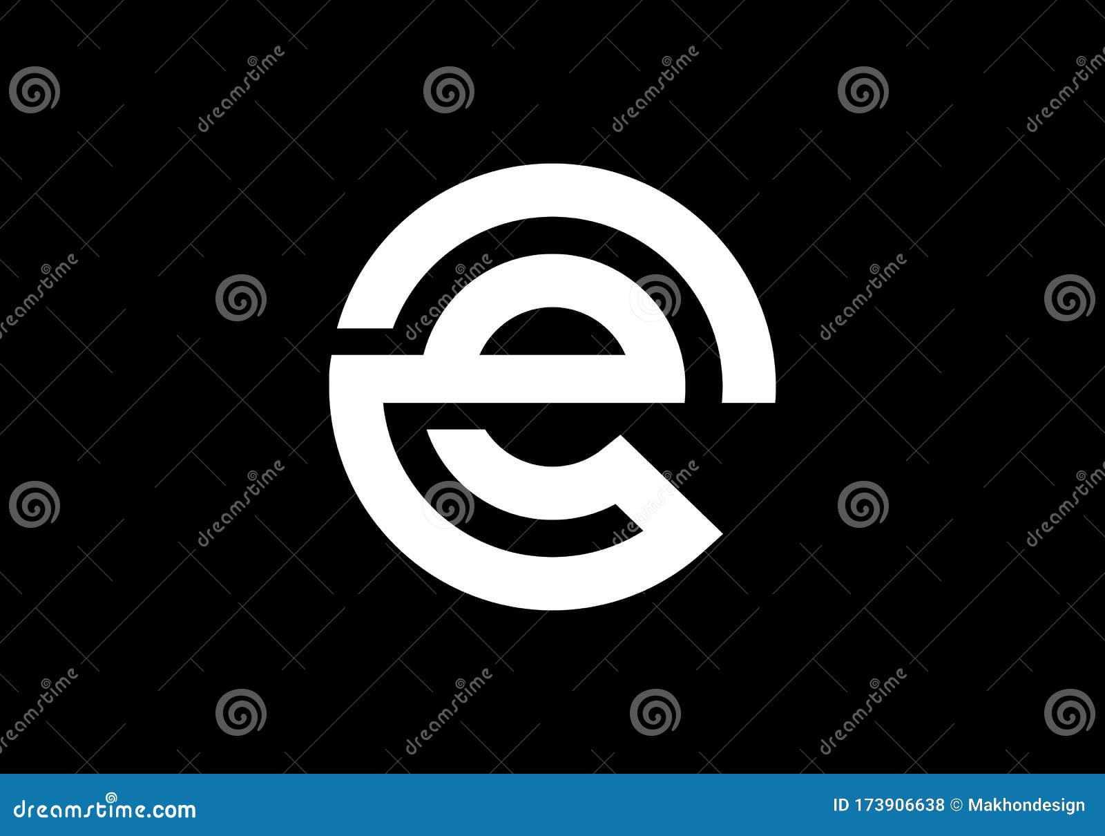 C E Initial Letter Logo Design, Creative Modern Letters Vector Icon ...