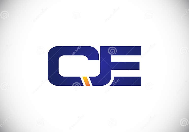 C E Initial Letter Logo Design, Creative Modern Letters Vector Icon ...