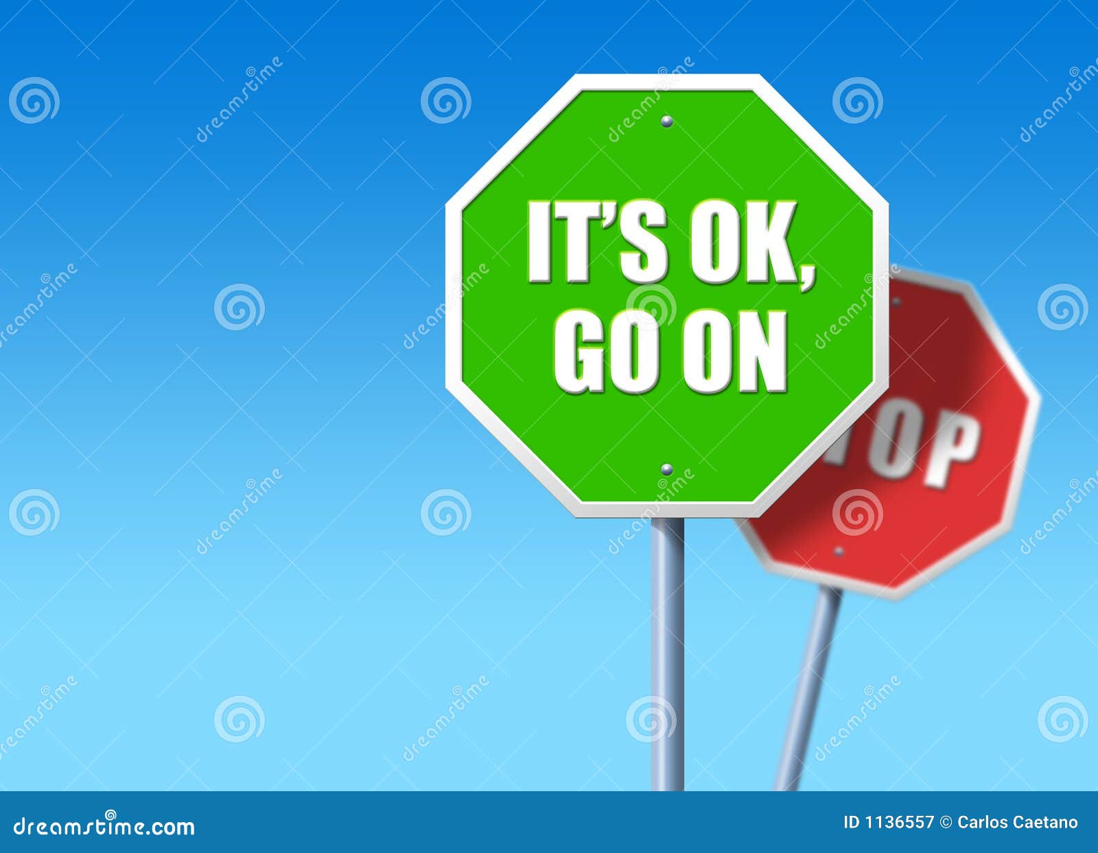 C'est OK, continuent illustration stock. Illustration du affaire - 1136557