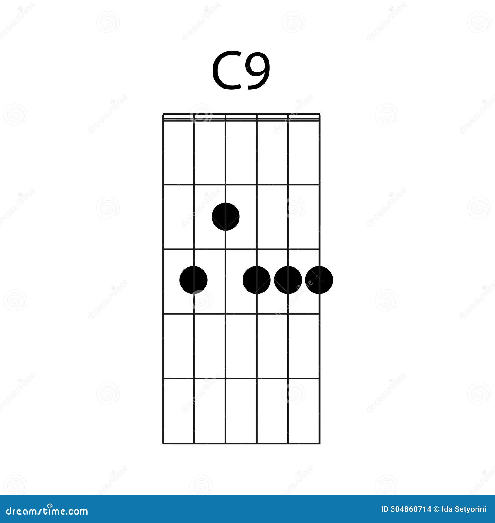 C9 guitar chord icon stock illustration. Illustration of vector - 304860714