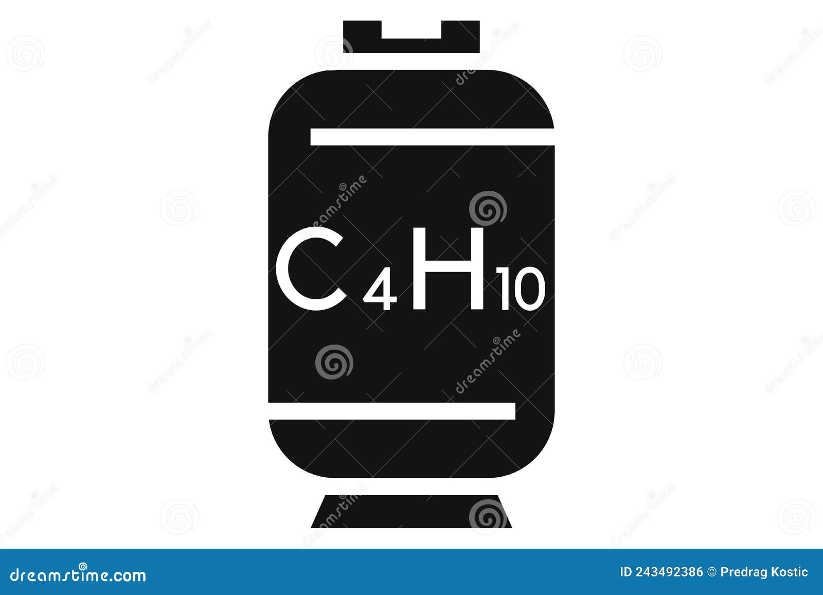 Butane C4H10 Molecular Structure Diagram Stock Image | CartoonDealer ...