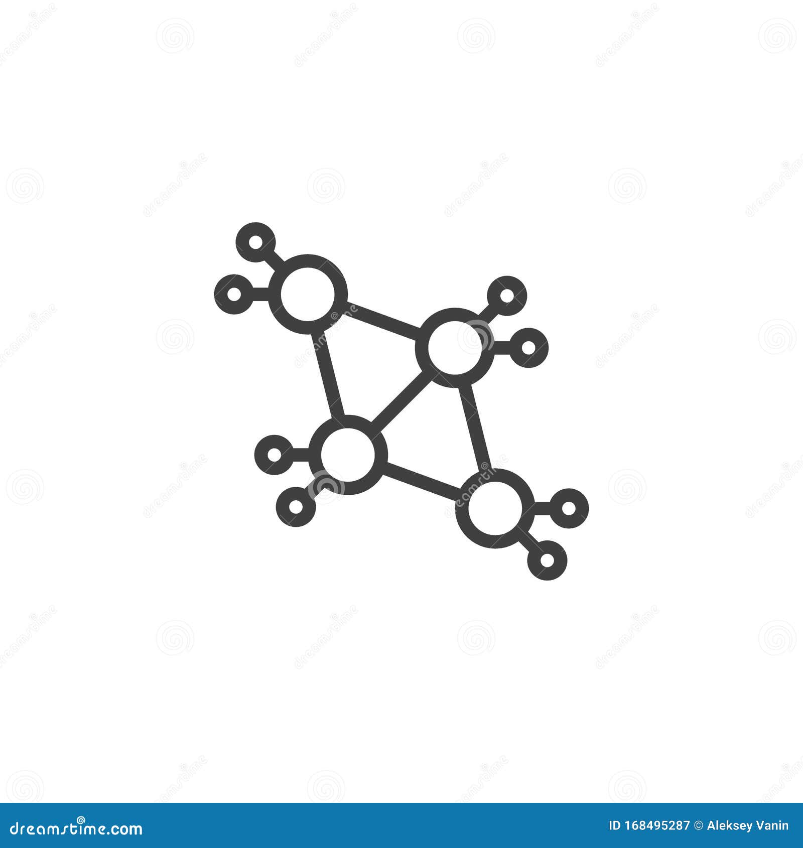 Cyclobutane C4H8 Organic Compound Molecular Structure Vector ...