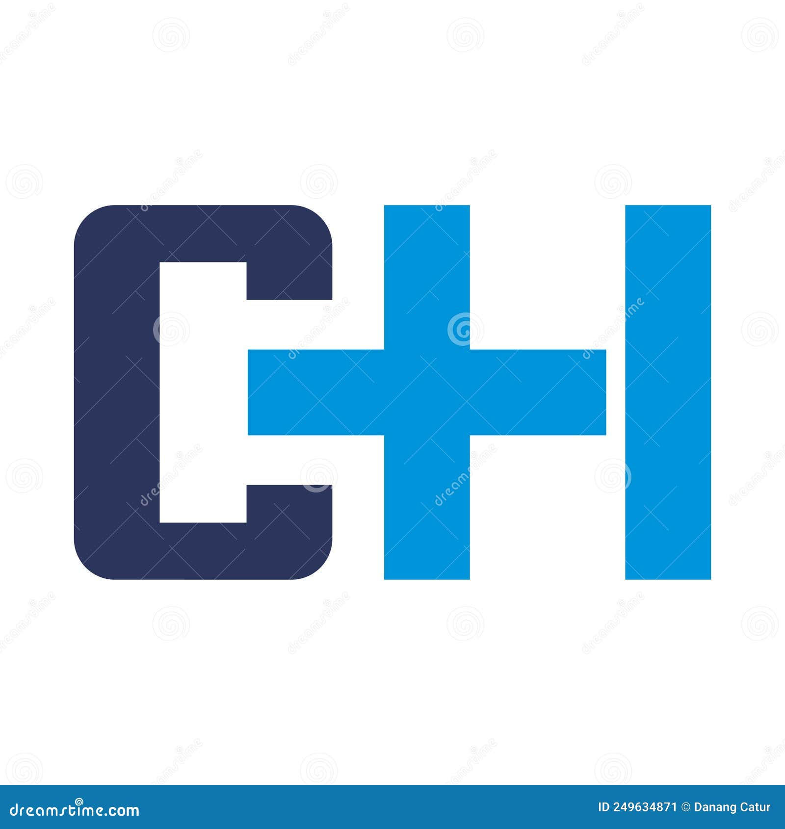 C+H vector logo stock vector. Illustration of gold, face - 249634871