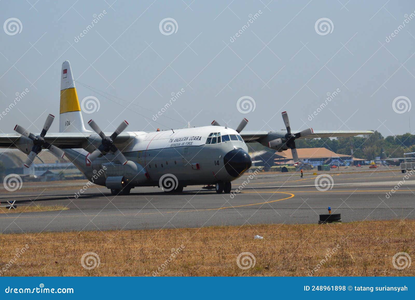 C130 Hercules Indonesia Air Force Editorial Stock Photo - Image of ...