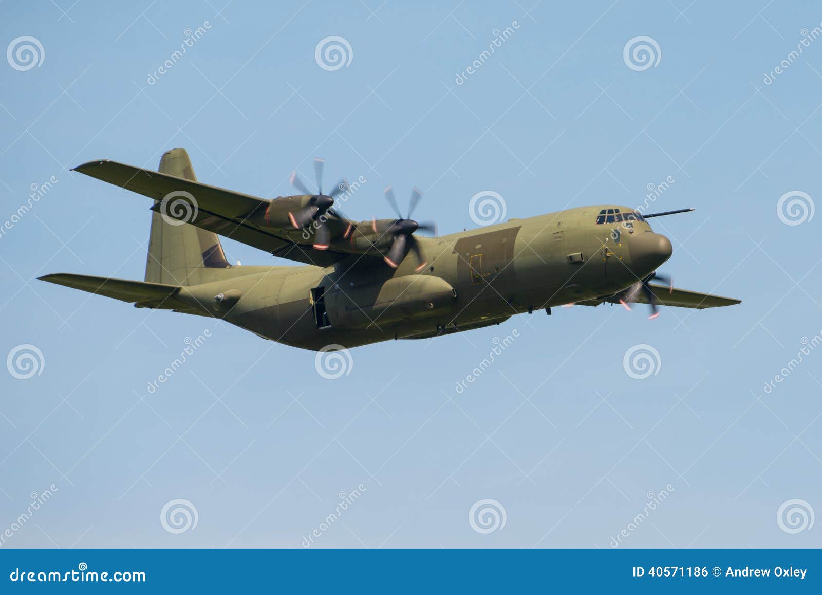 C130 Hercules Transport Aircraft Stock Photo - Image of logistical ...