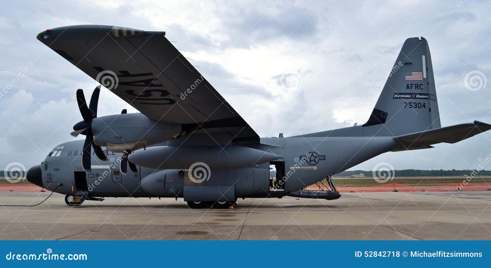 C-130J Hurricane Hunter Plane Editorial Stock Photo - Image of army ...
