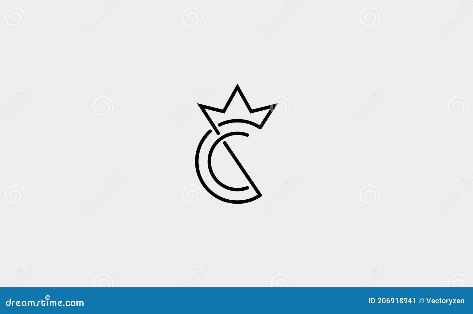 C King Royal Logo Design Vector Illustration Stock Vector ...
