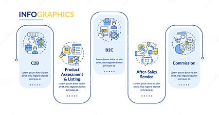 C2C Layout with Thin Line Icons Concept Stock Vector - Illustration of ...