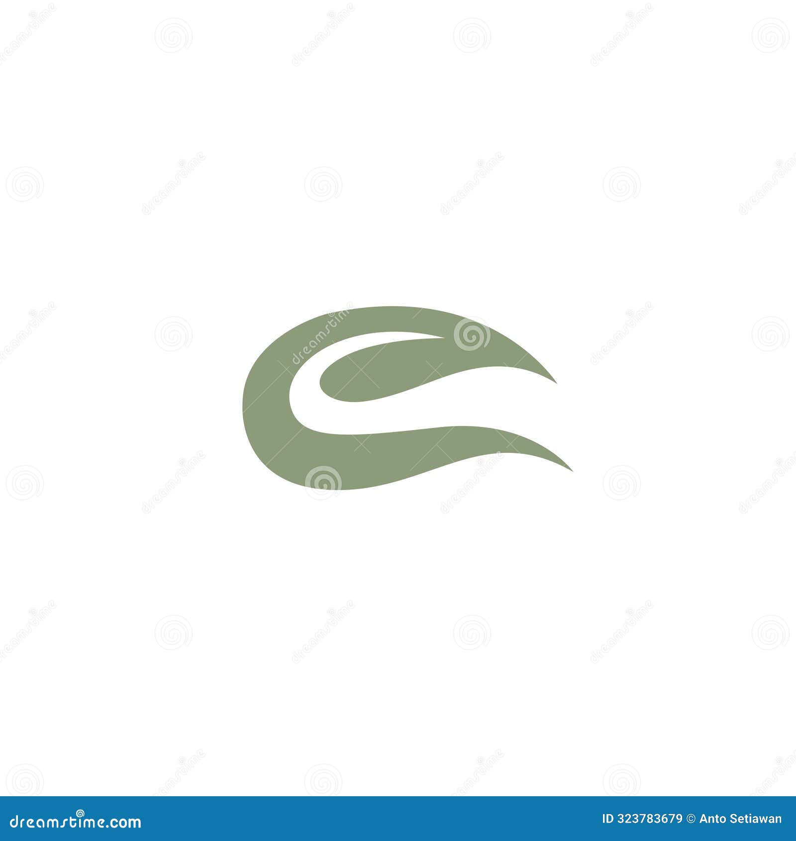 C Leaf Logo Vector Design. E Leaf Icon Stock Illustration ...