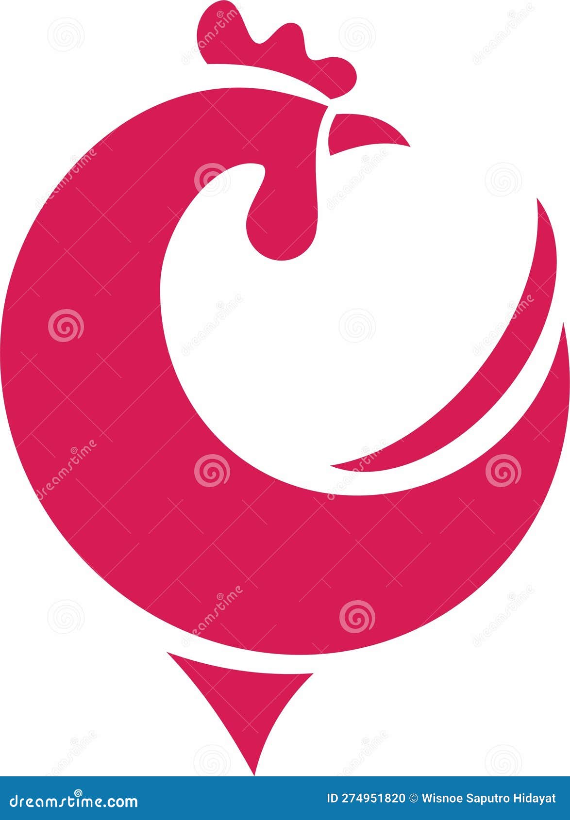 Letter A Chicken Logo Design. Rooster Letter A Logo Cartoon Vector ...