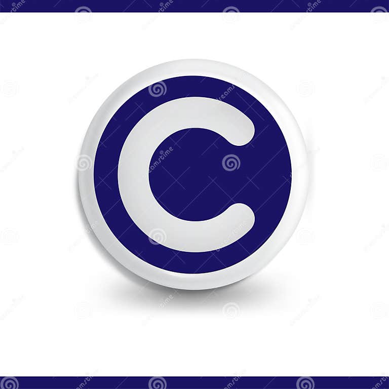 C Letter in Circle Icon Logo Element. Letter Logo Template Stock Vector ...