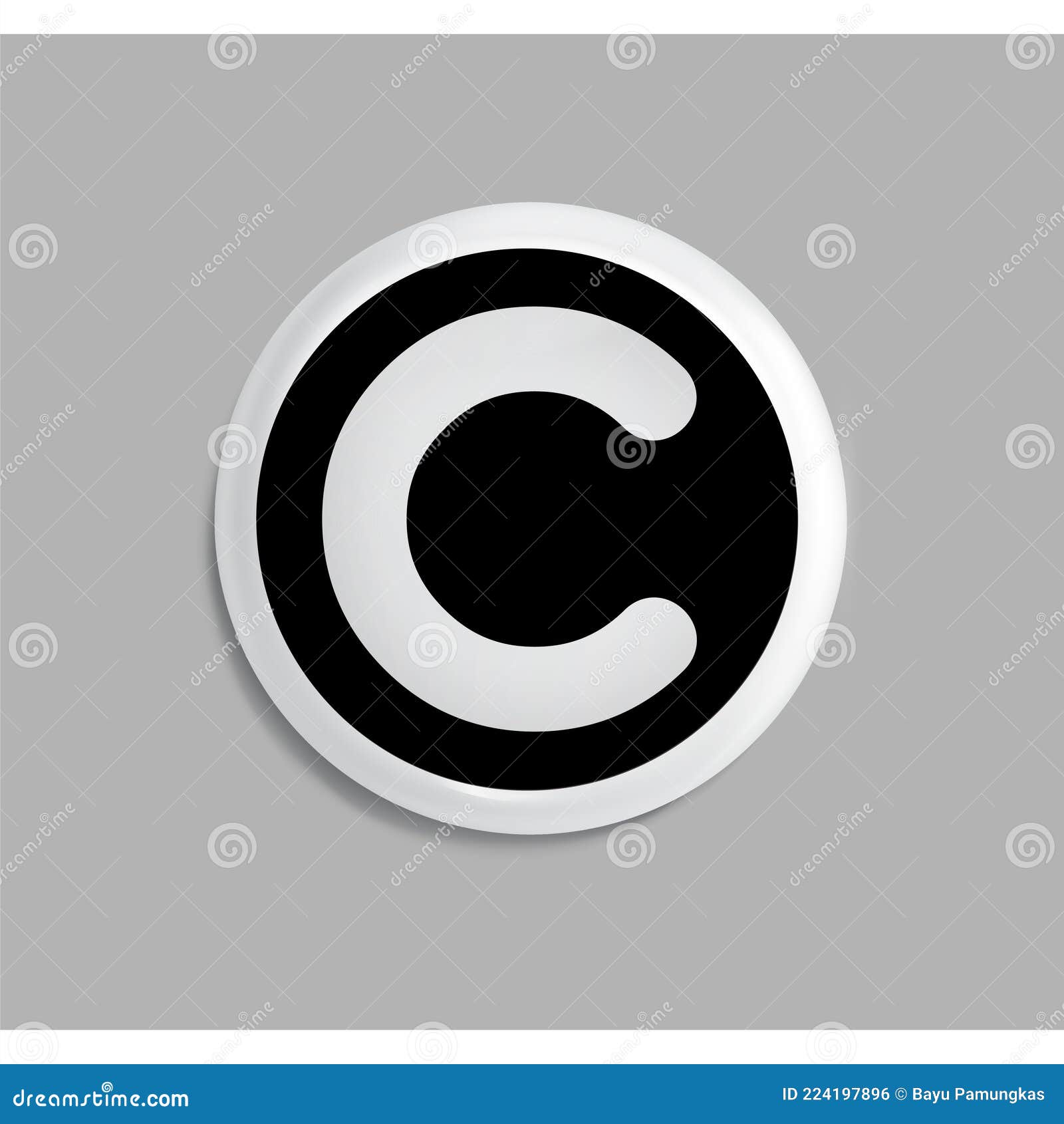 C Letter in Circle Icon Logo Element. Letter Logo Template Stock Vector ...