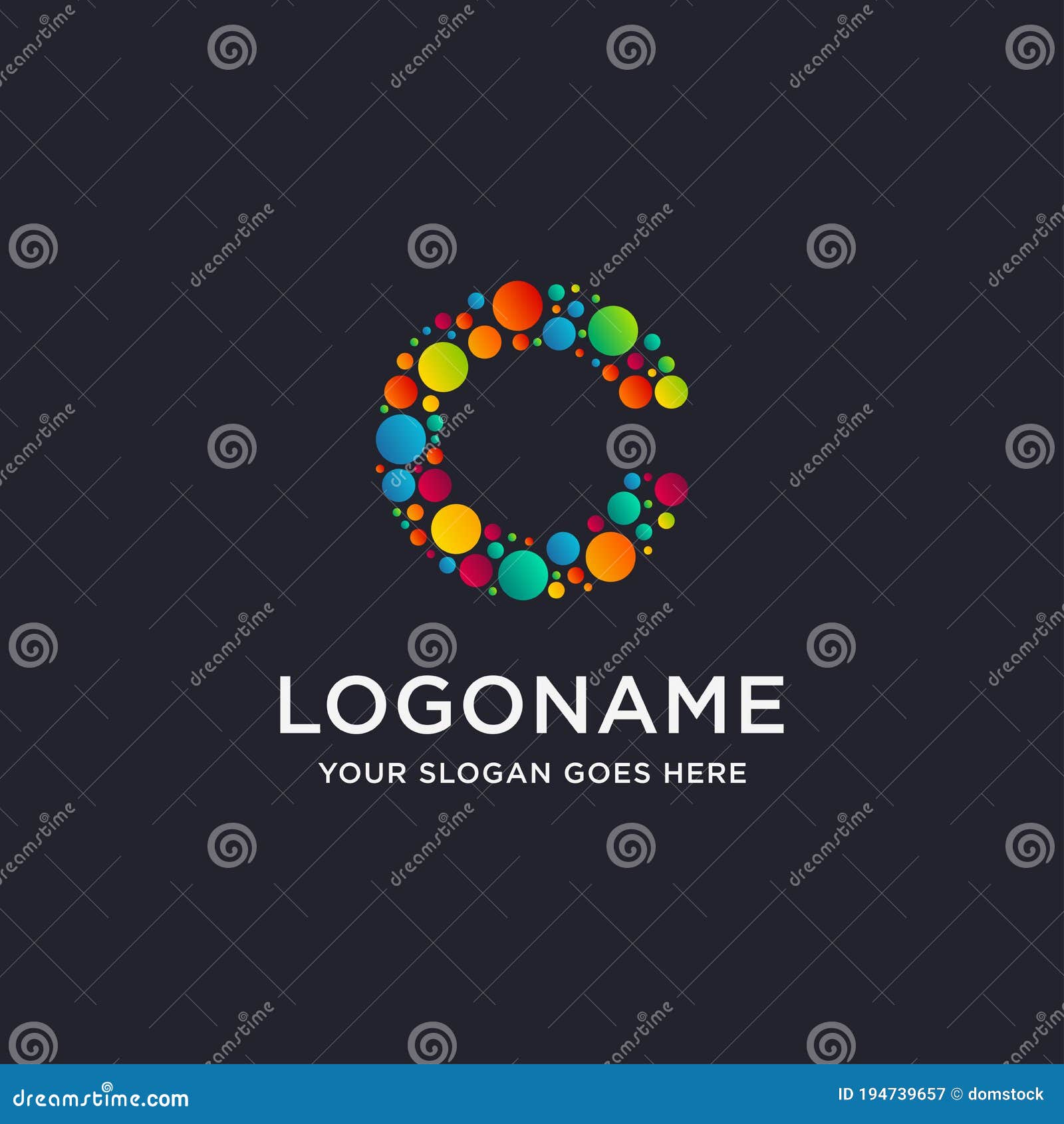 C Letter for Cosmos Sphere Logo Icon Vector Template Stock Vector ...