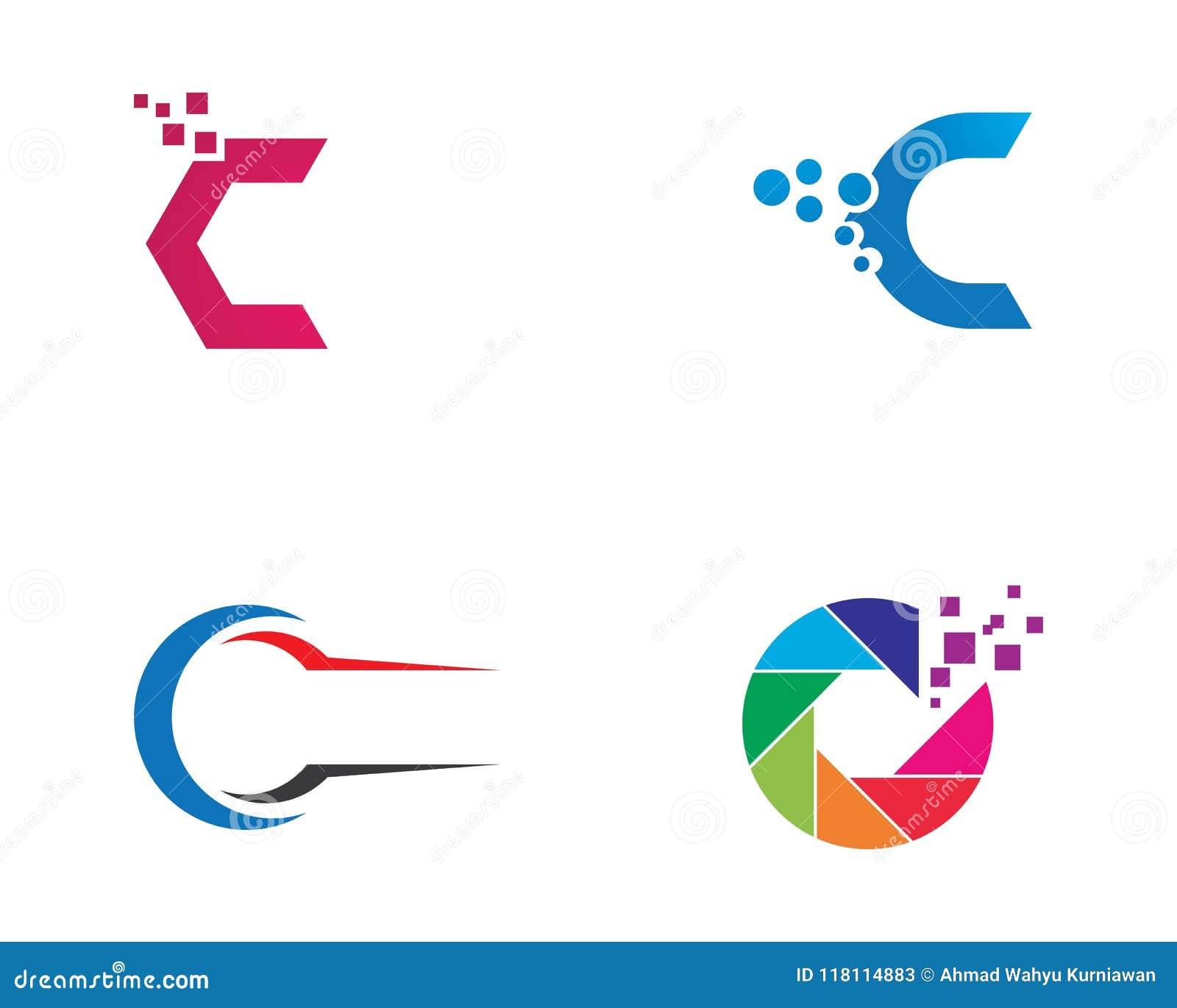 C Letter Pixel art design stock vector. Illustration of concept - 118114883