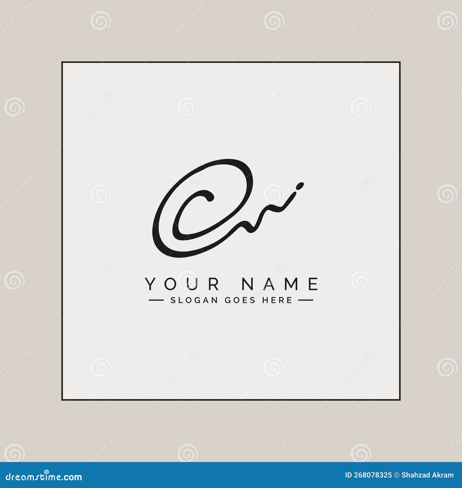 C Letter Signature Logo - Initial Alphabet for C - Hand Drawn C Logo ...