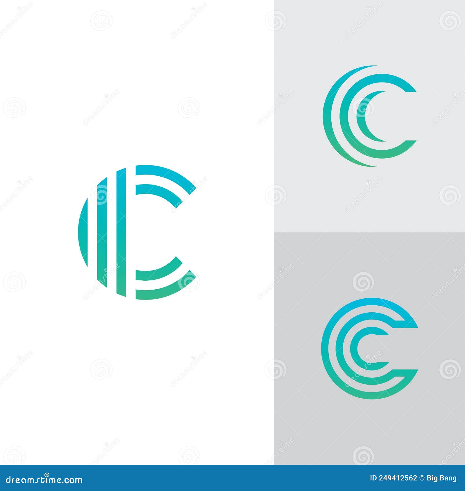 C Logo Design and Template. Creative C Icon Initials Based Letters in ...