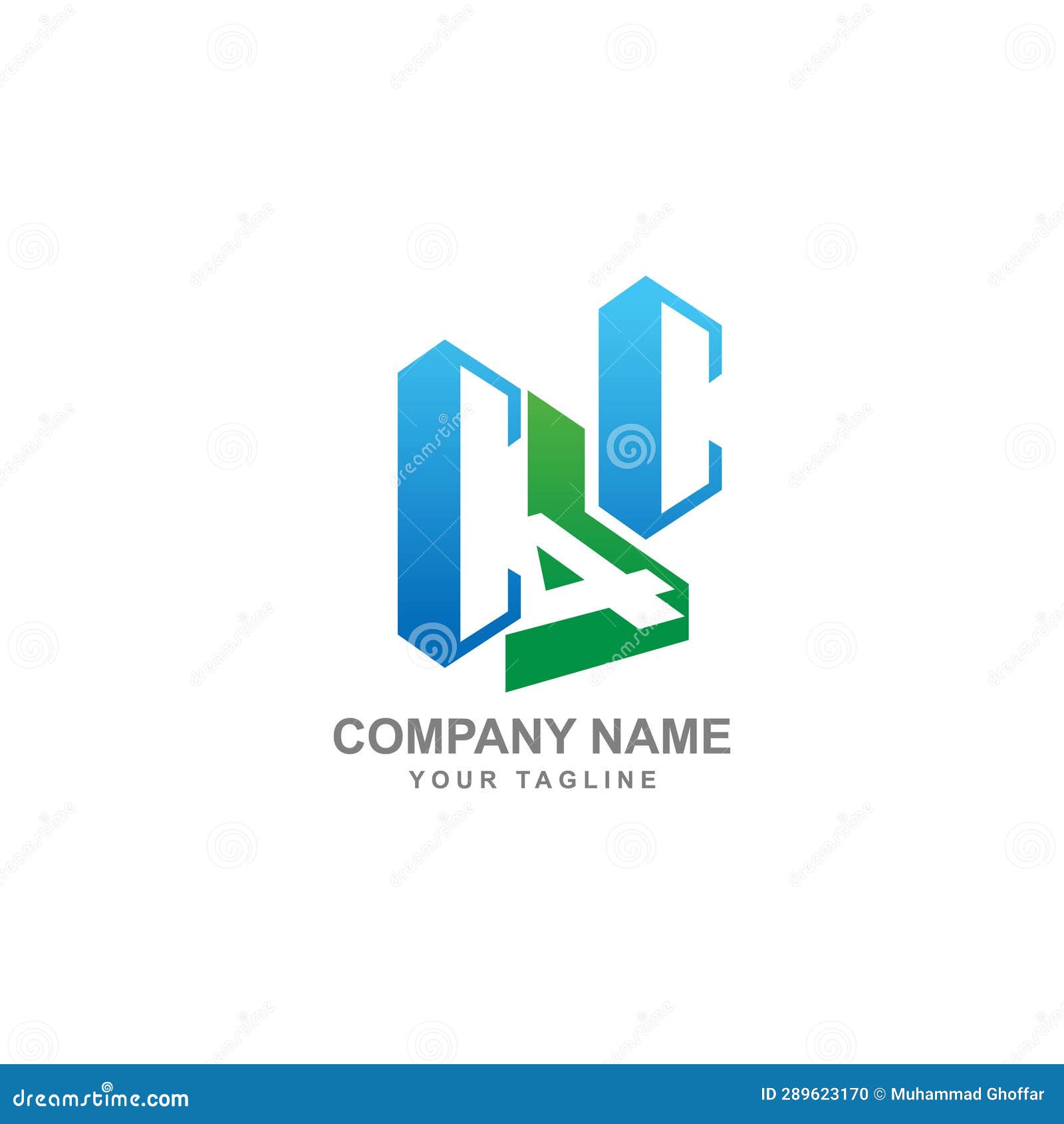 C4 Logo Design Template Vector Graphic Branding Element Building, Real ...