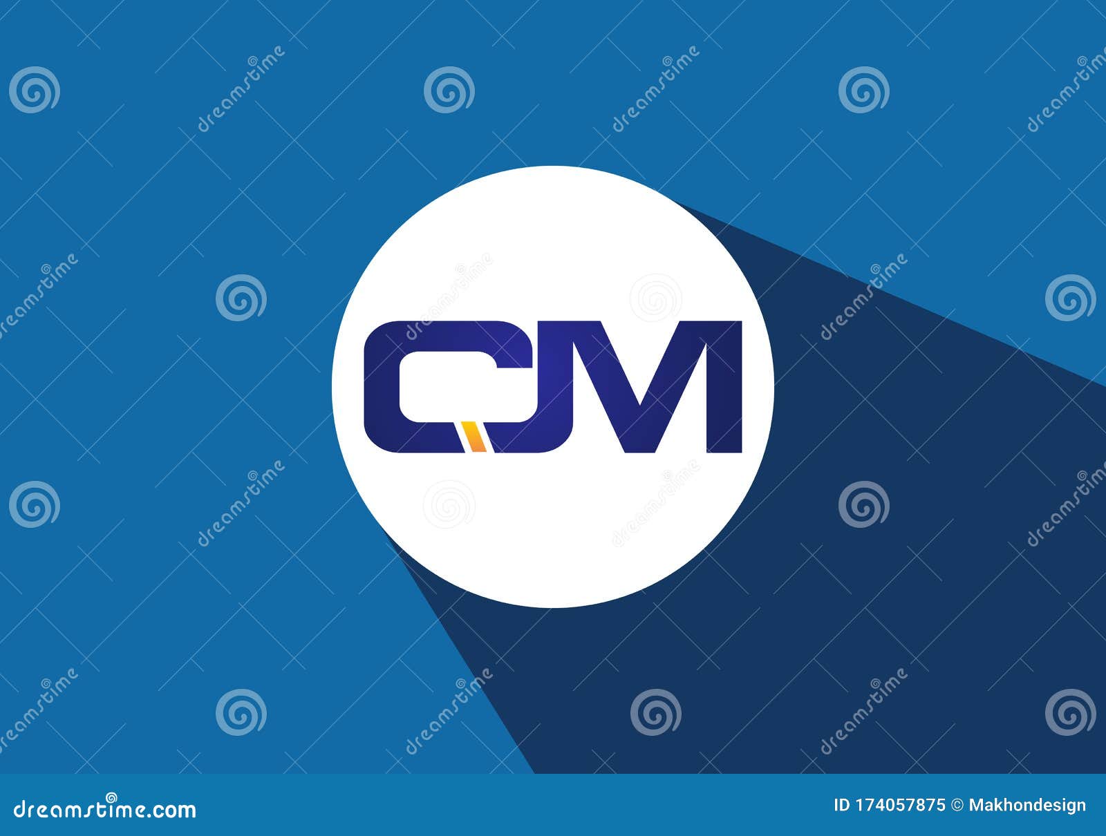 C M Initial Letter Logo Design, Creative Modern Letters Vector Icon ...