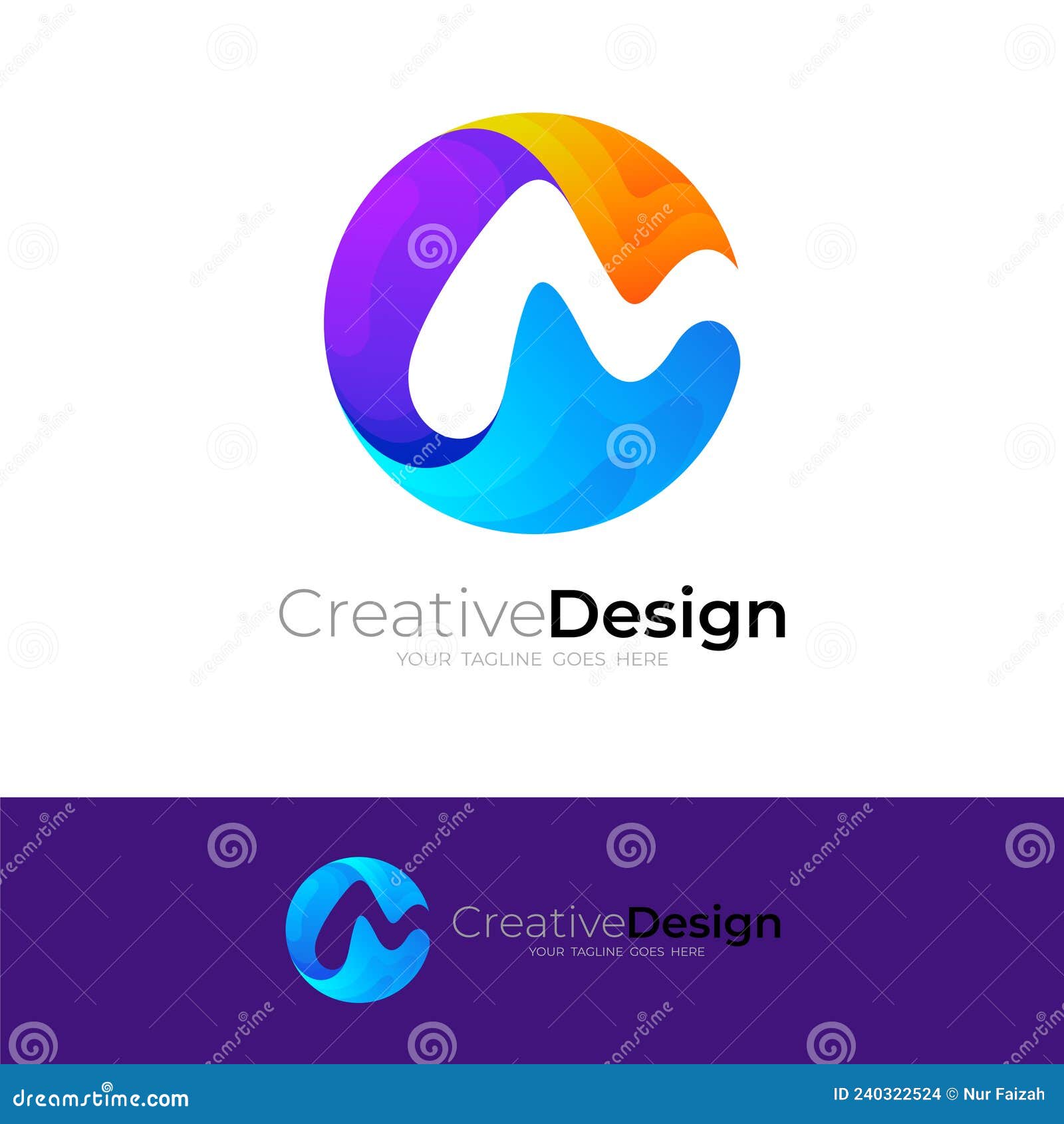 C and M Logo Design Combination, Circle Icons, 3d Style Stock Vector ...