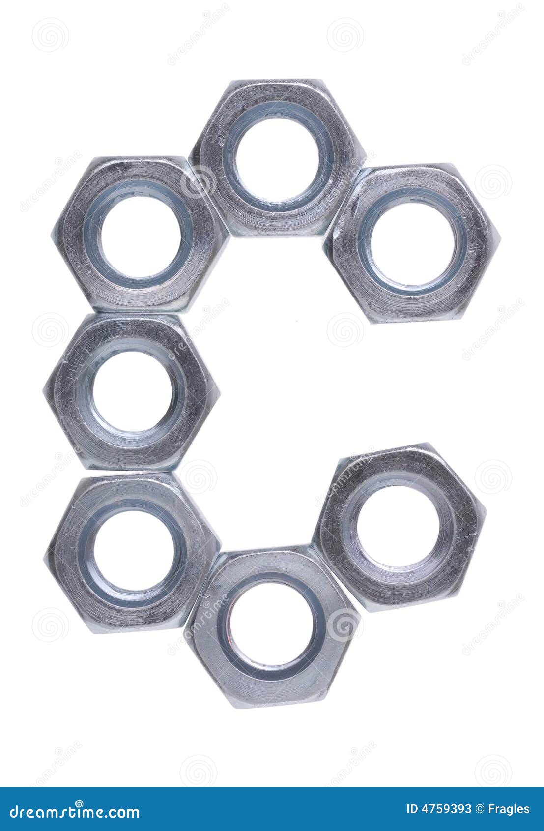 C made of nuts stock image. Image of isolated, alphabet - 4759393