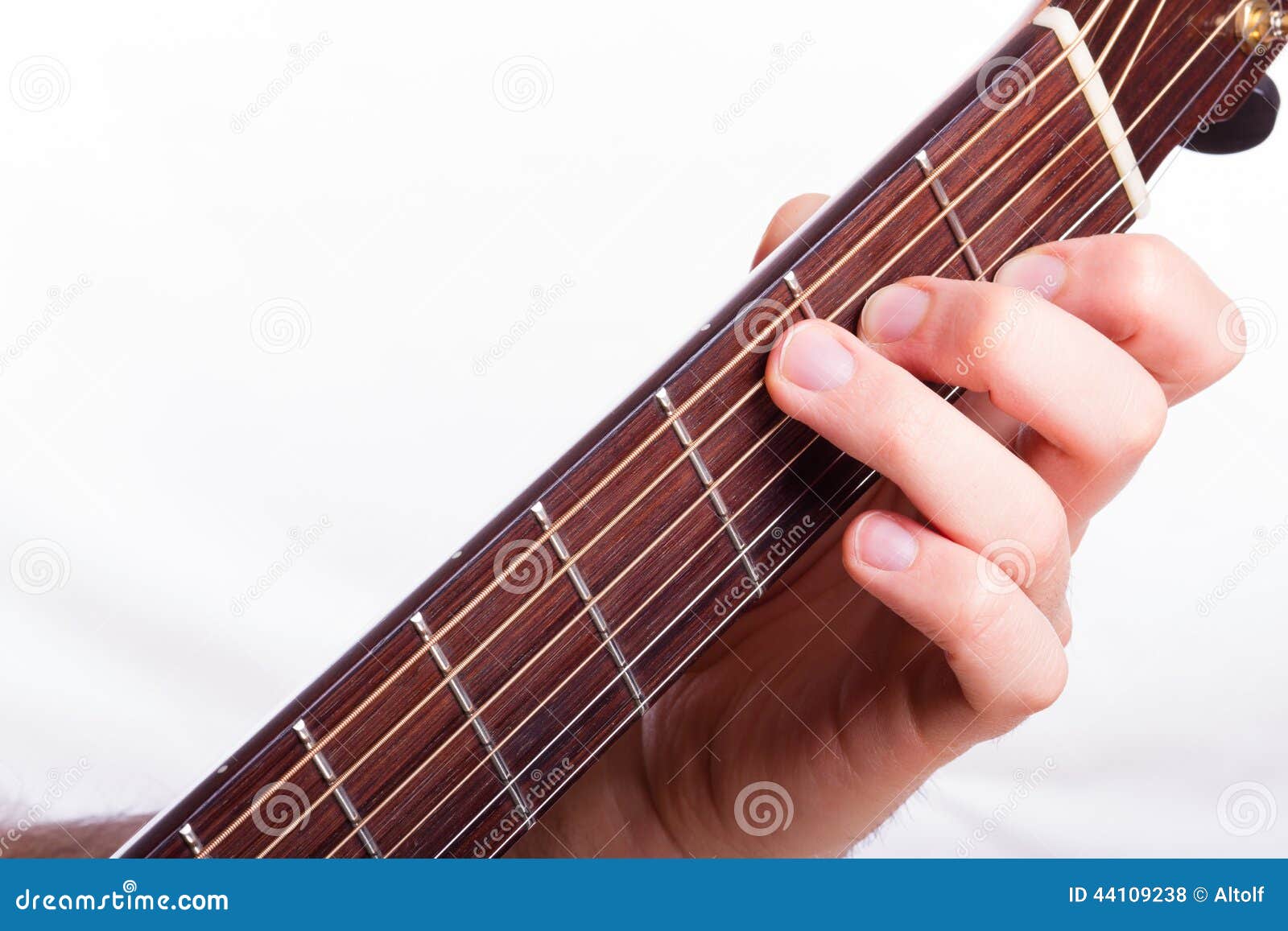 G Major Chord Played By Guitarist On Classical Acoustic Guitar Stock ...