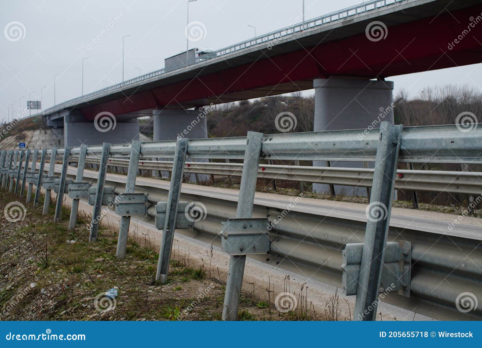 C of Metal Railing of an Old Bridge Stock Photo - Image of landscape ...