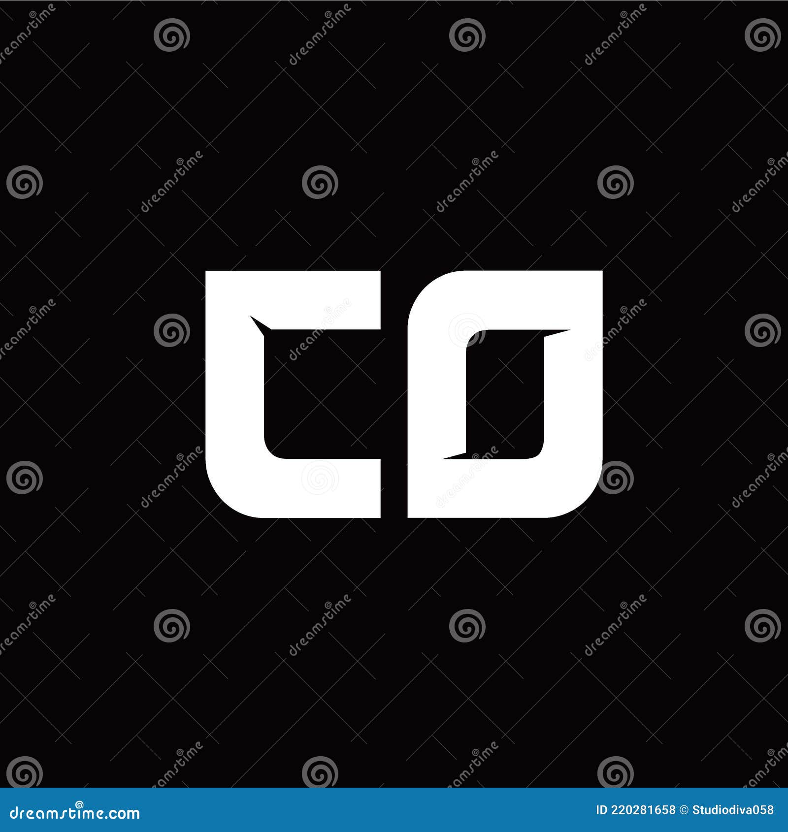 C O Letter Monogram Style Initial Logo Template Stock Photo - Image of ...