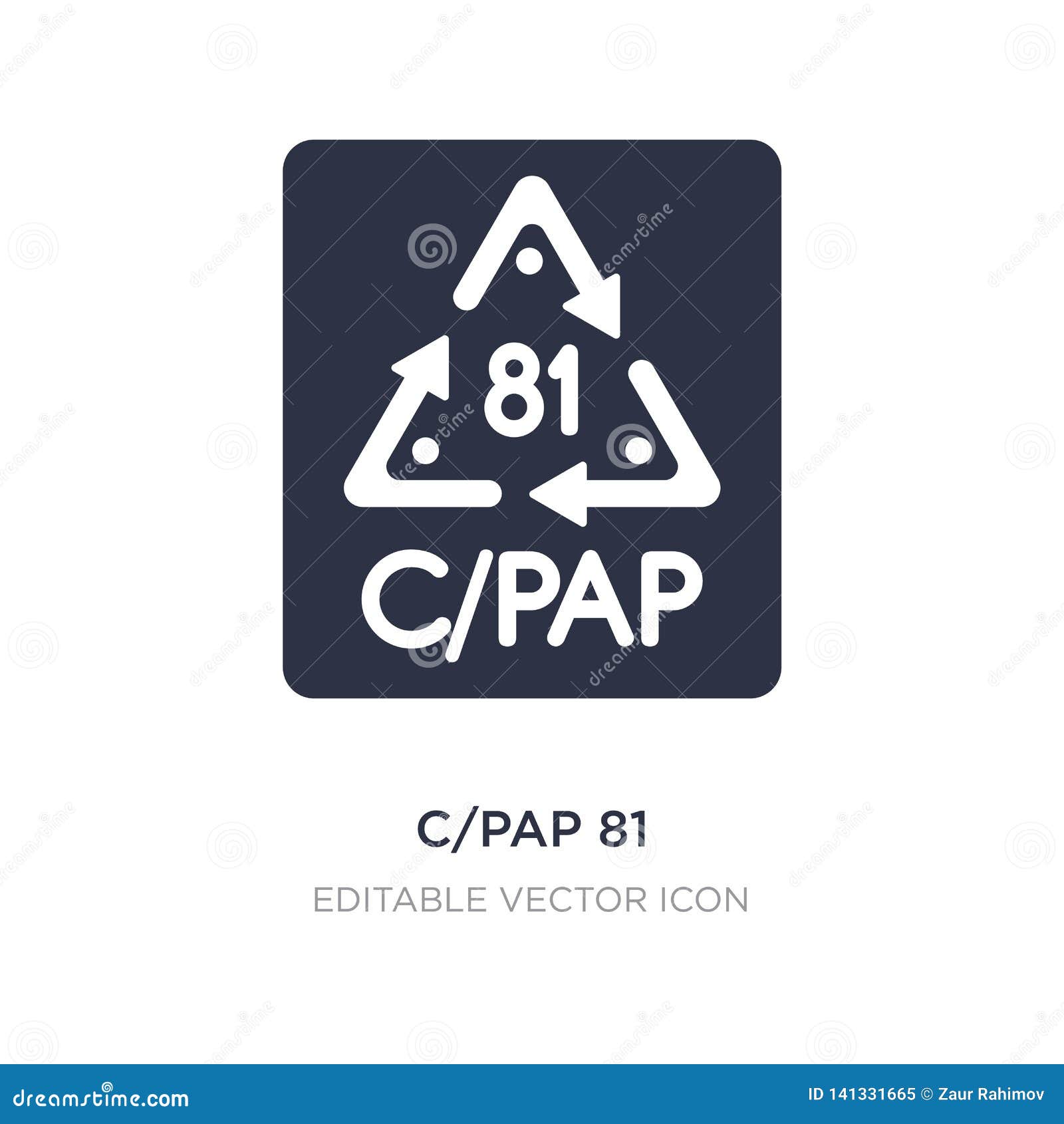 C/pap 81 Icon on White Background. Simple Element Illustration from UI ...