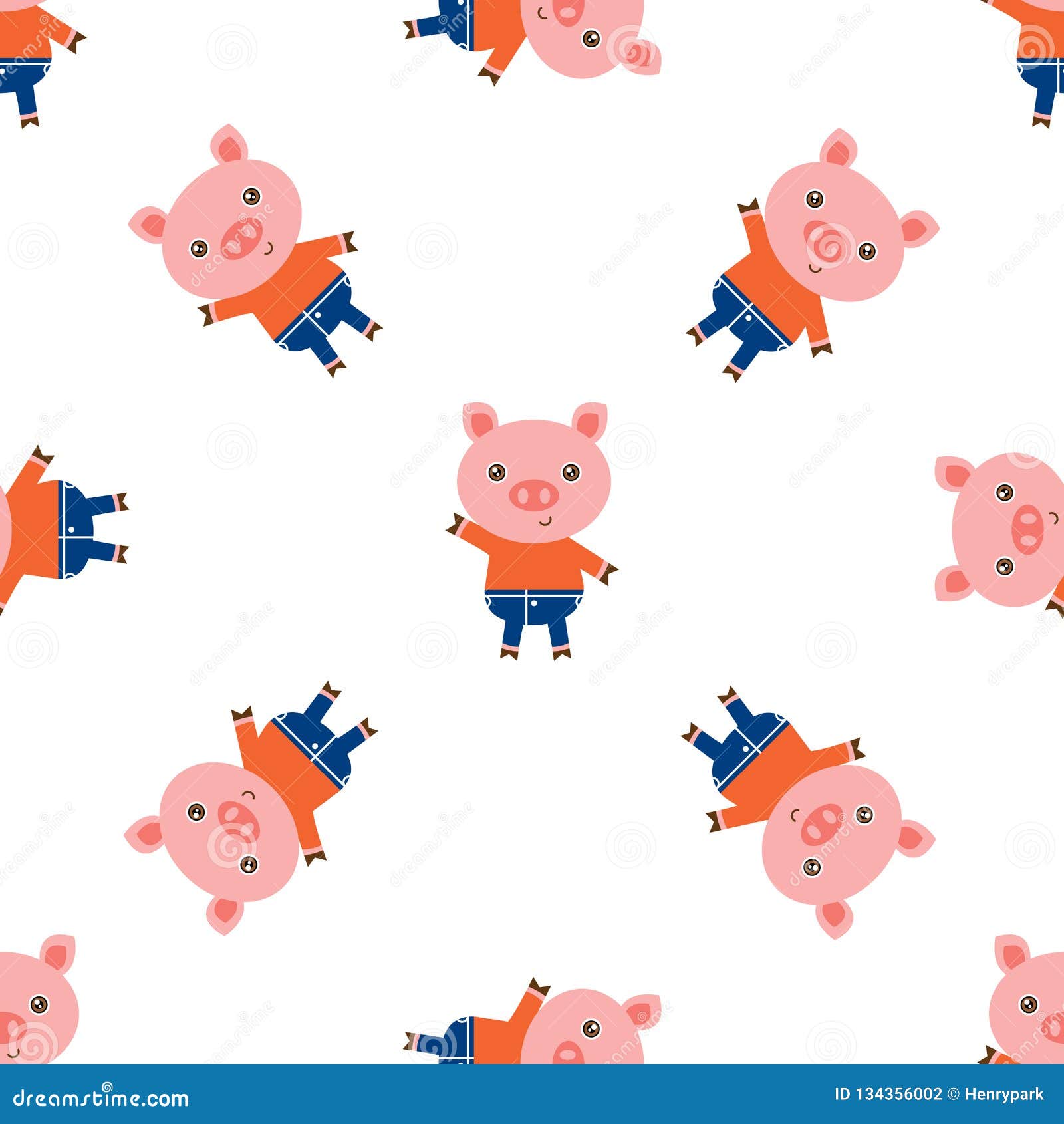 Pig wallpaper background stock vector. Illustration of repetition ...