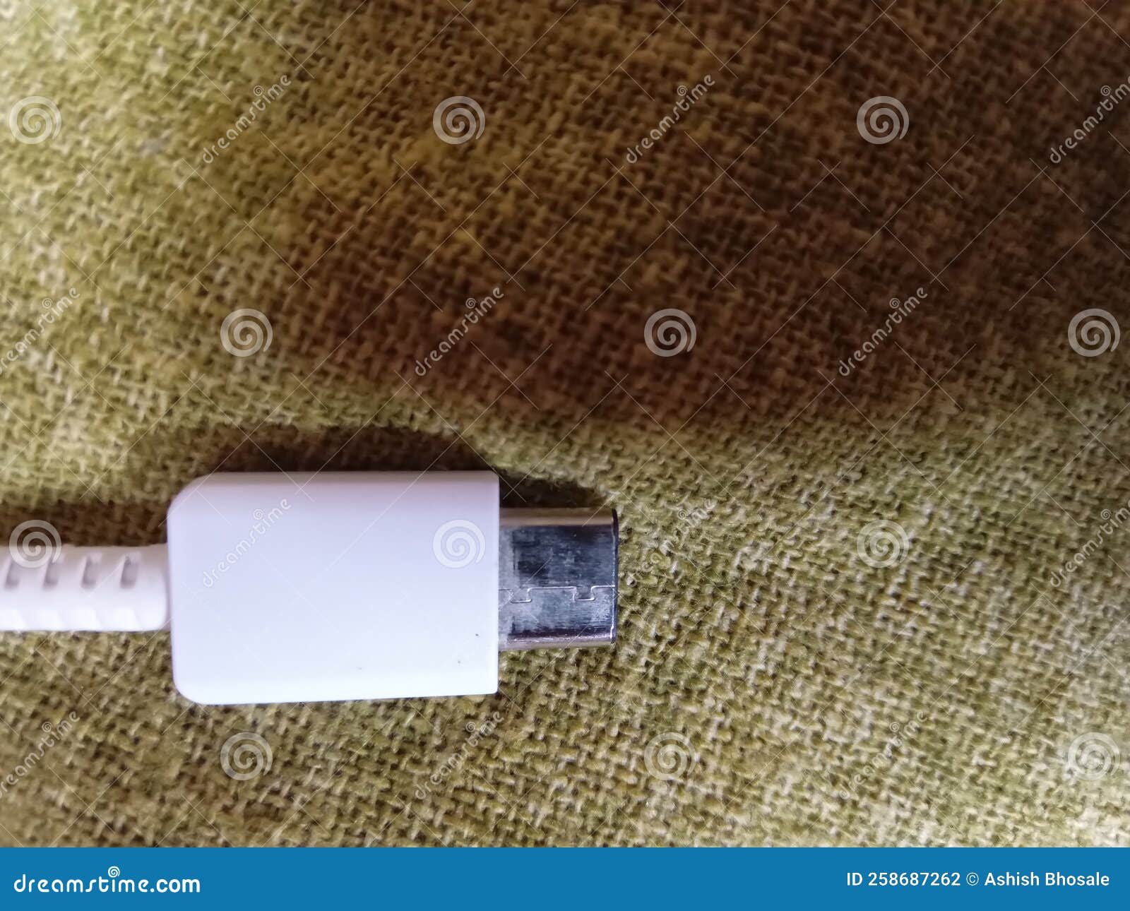 A C Pin Charger USB cable stock photo. Image of flooring - 258687262