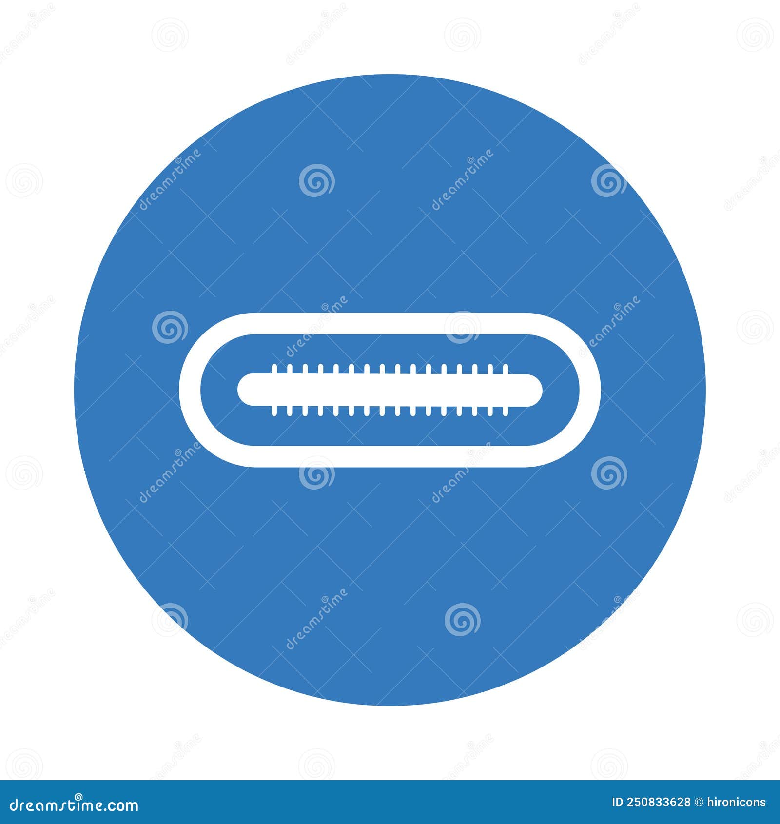 C, Plug, Type, Usb-c, Usbc Icon. Blue Color Design Stock Vector ...