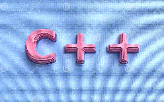 C Plus Programming Language. Development Concept. Coding Background ...