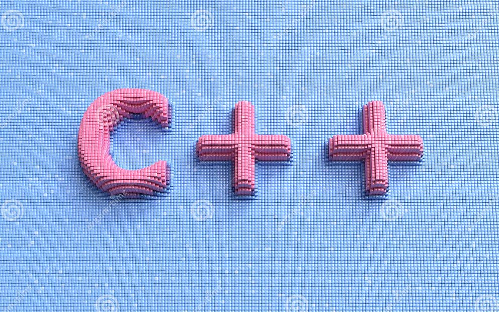 C Plus Programming Language Development Concept Coding Background 