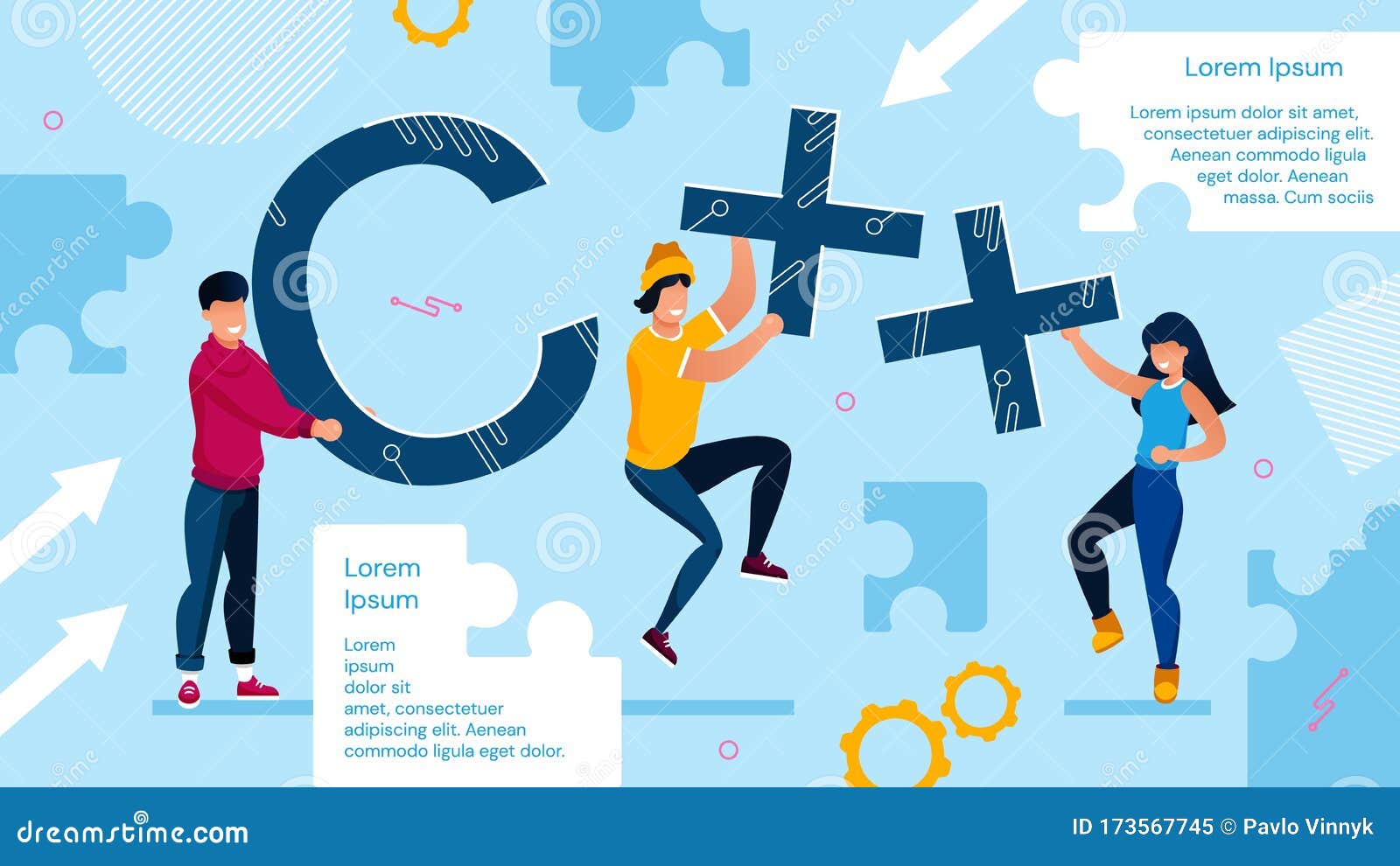 C Programming Tech Language Advertisement Poster Stock Vector ...