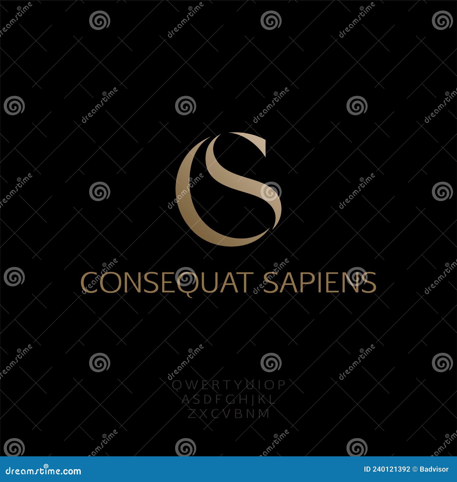 C and S Monogram, Luxury Brand CS Letters, Vector Illustration Stock ...