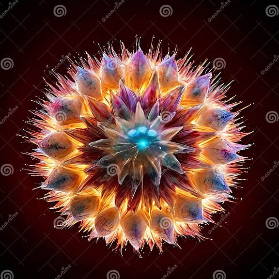 C Shaped Shells Large Spherical Fireworks that Explod Stock Photo ...