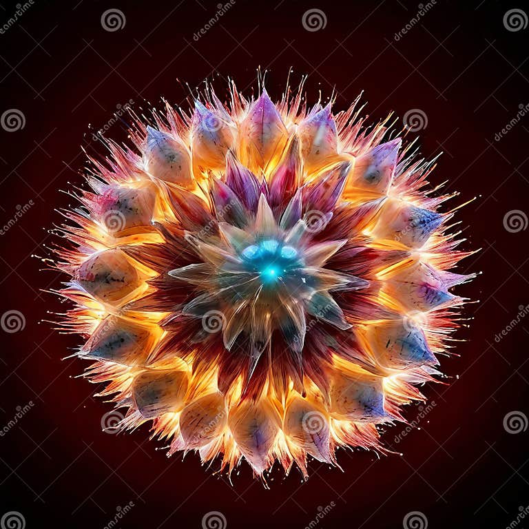 C Shaped Shells Large Spherical Fireworks that Explod Stock Photo ...