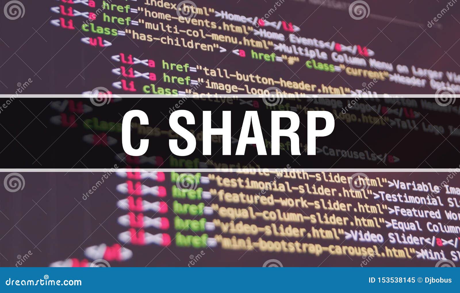 C Sharp Concept Illustration Using Code for Developing Programs and App ...