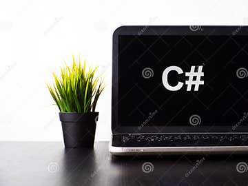 C Sharp Programming Language. Programming Training, the Concept of Computer Courses Stock Photo ...