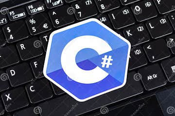C#, C Sharp Programming Language Symbol, Logo Sticker, Laying on a ...