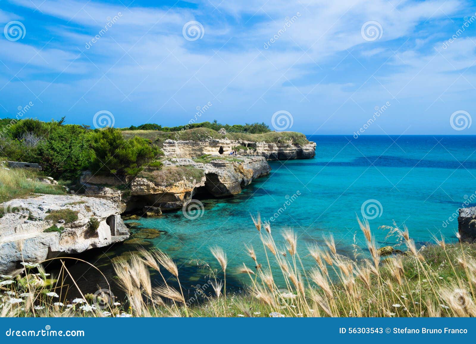 Côte de Roca Vecchia image stock. Image du voyage, historique - 56303543