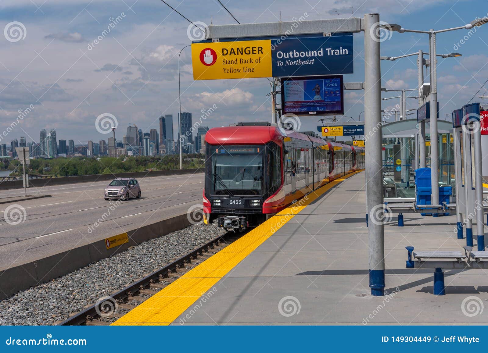 C-Train in Calgary, Alberta Editorial Stock Image - Image of commuter ...