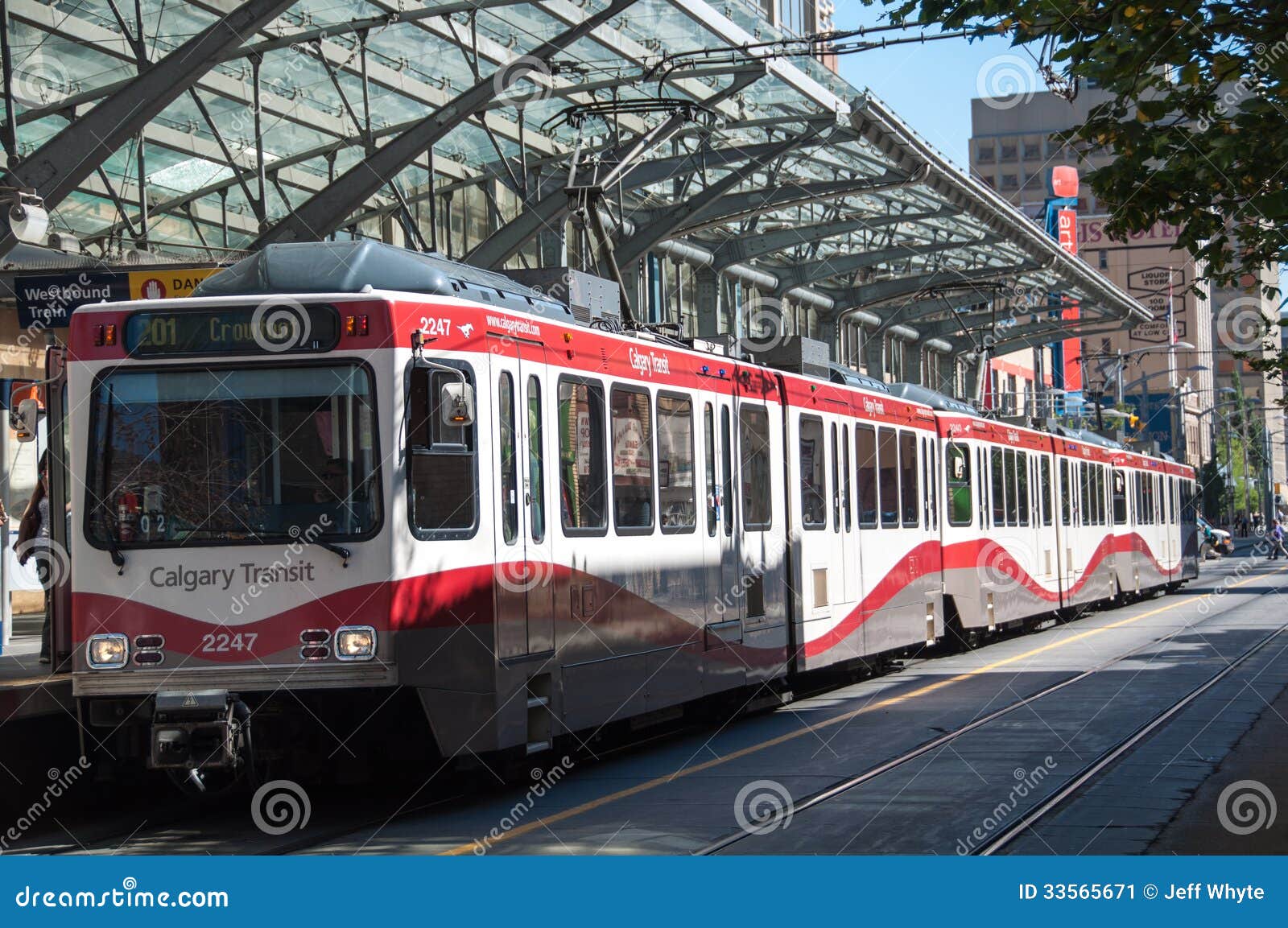 C-Train, Calgary editorial photo. Image of modern, commuter - 33565671