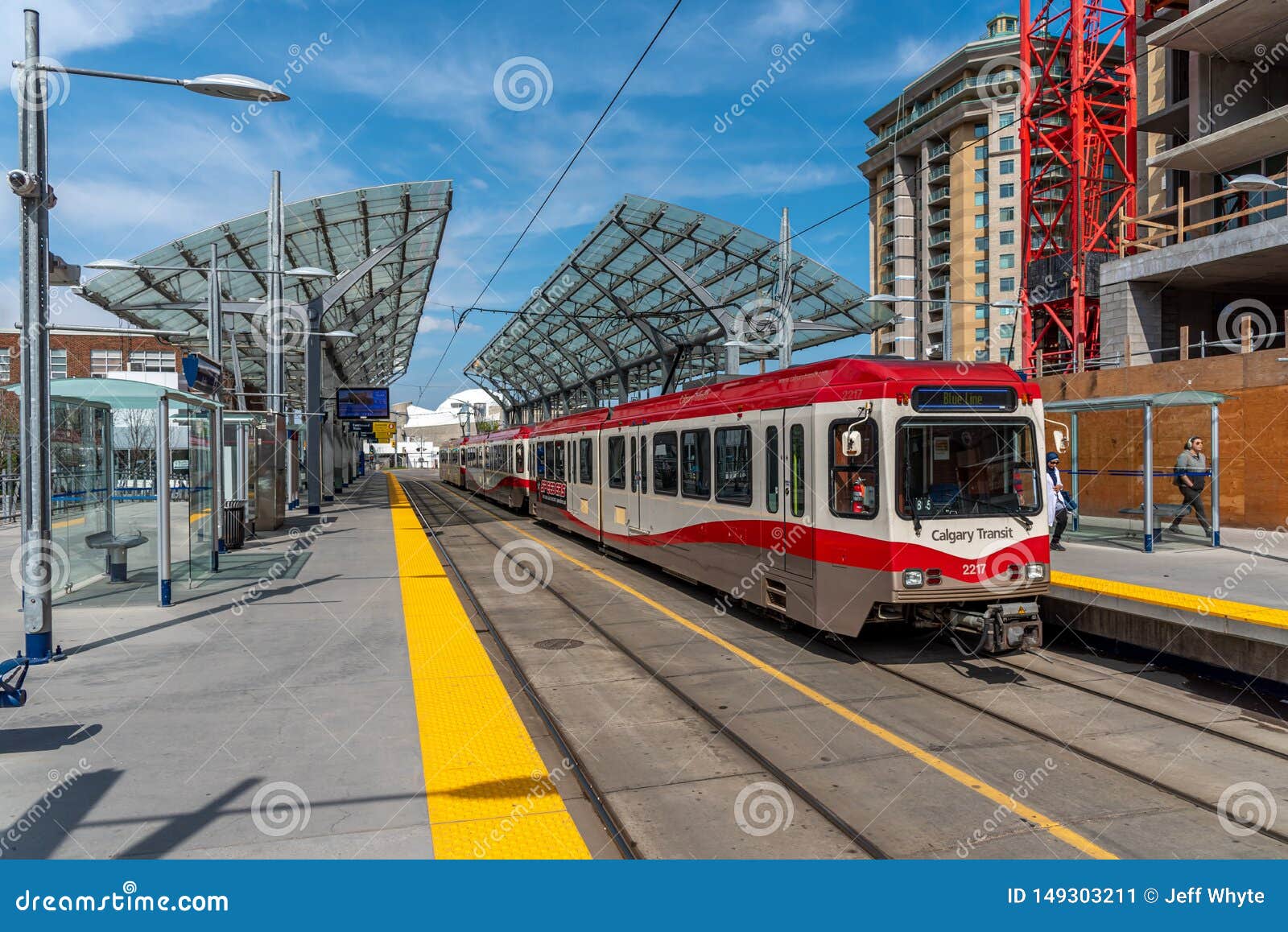 C-Train in Downtown Calgary, Alberta Editorial Photo - Image of commute ...