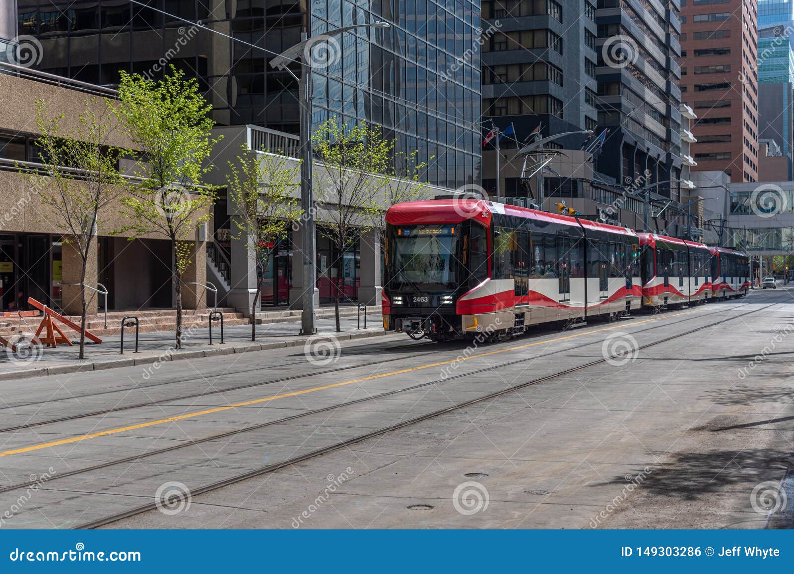 C-Train in Downtown Calgary, Alberta Editorial Photo - Image of commute ...