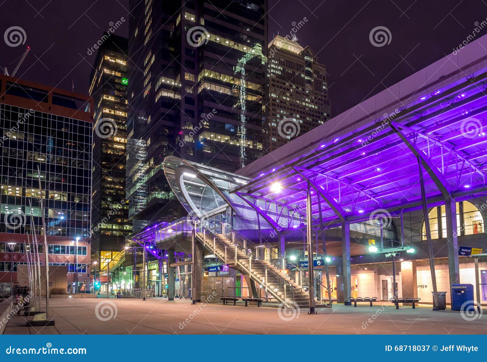 C-Train Transit Station, Calgary Editorial Photography - Image of ...